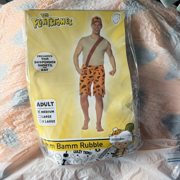 Costumes | Flintstones Bamm Bamm Costume With Orange Shorts | Poshmark